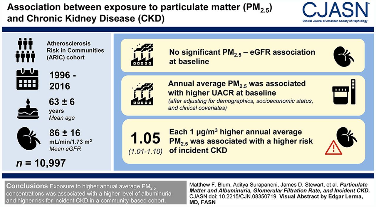 Particulate #Matter and Albuminuria, Glomerular Filtration Rate, and ...